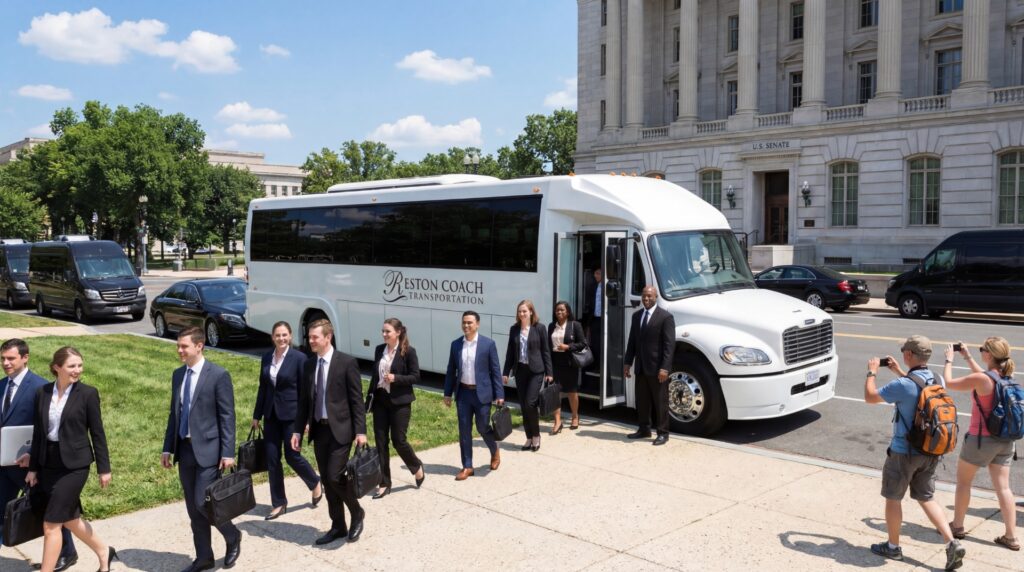 Charter Bus, Shuttle Bus & Limo Rental In DC Area | Reston